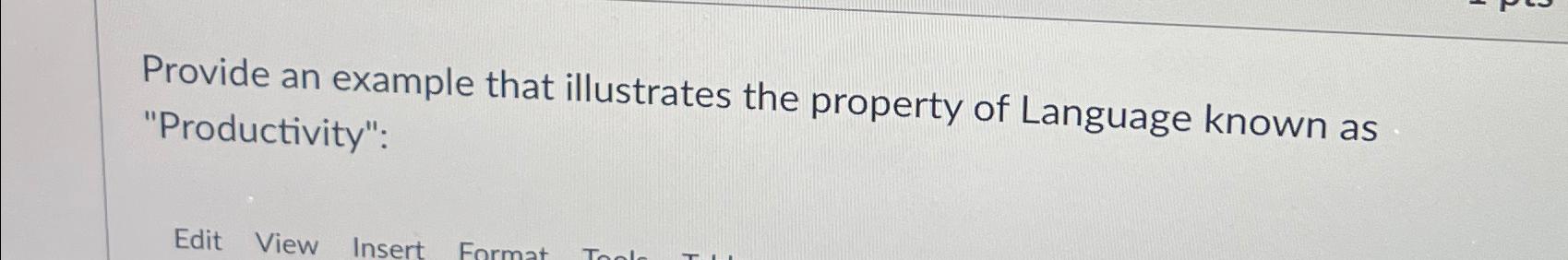 Solved Provide an example that illustrates the property of | Chegg.com