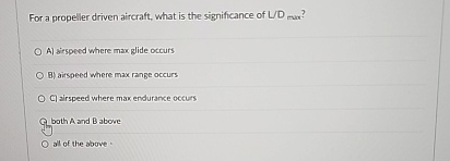 Solved For a propeller driven aircraft, what is the | Chegg.com