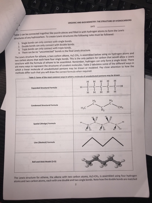 Solved CHE 122 ORGANIC AND BIOCHEMISTRY: THE STRUCTURE OF | Chegg.com
