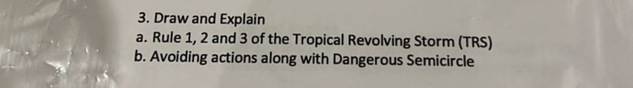Draw and Explaina. ﻿Rule 1, 2 ﻿and 3 ﻿of the Tropical | Chegg.com