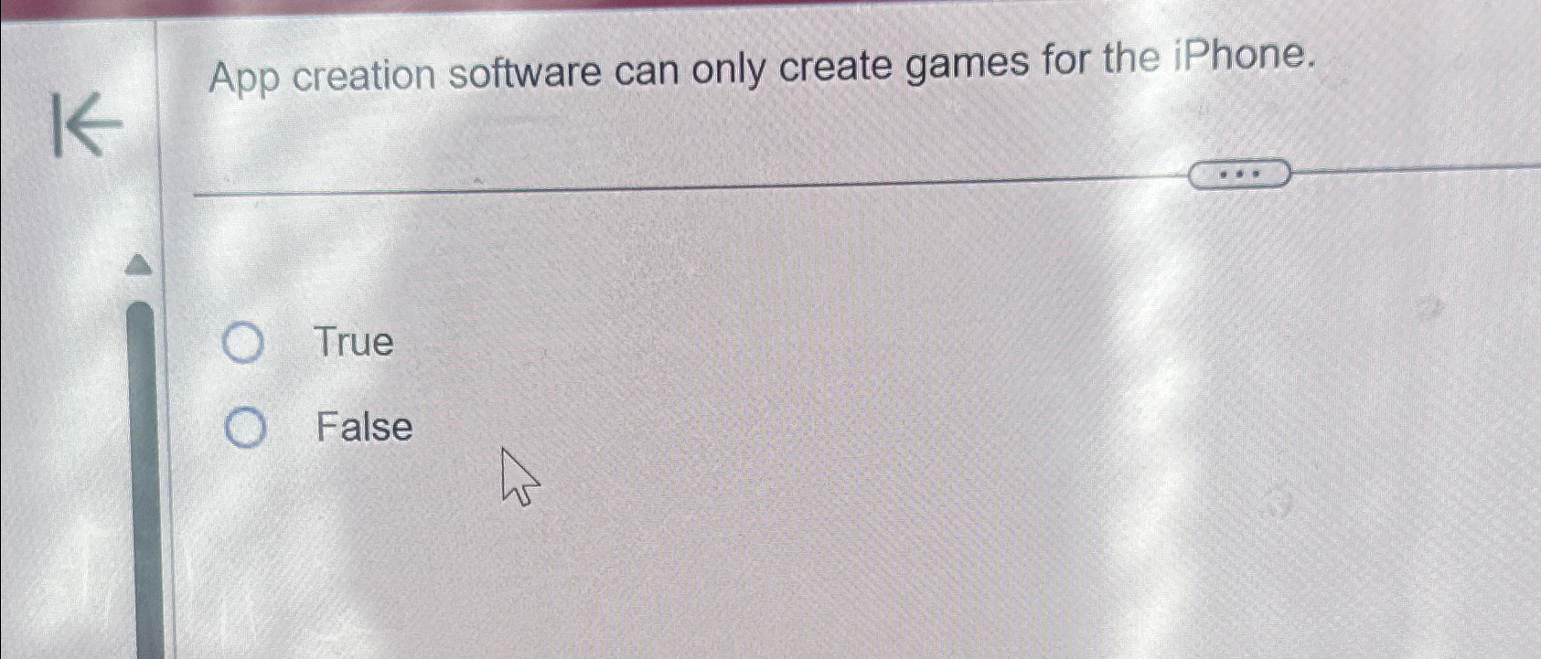 Solved App creation software can only create games for the | Chegg.com