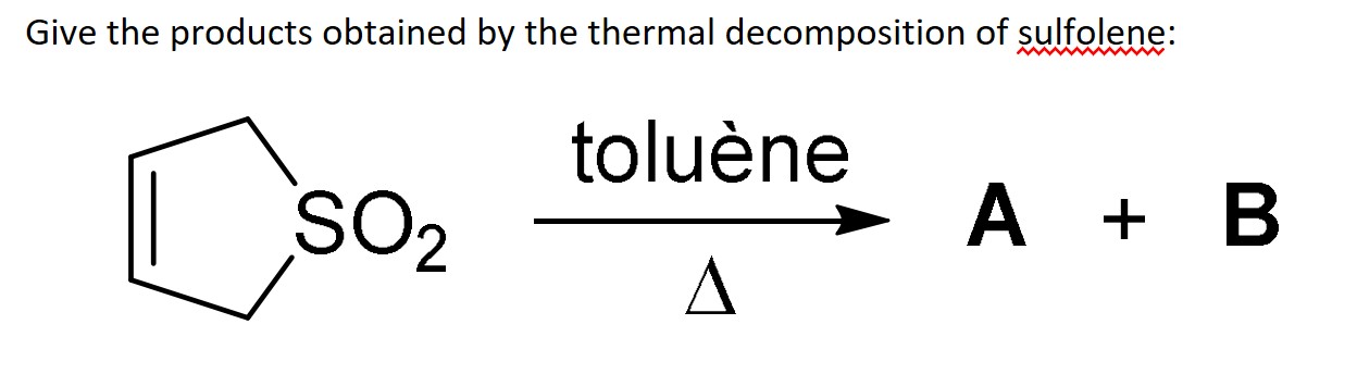 Solved Give the products obtained by the thermal | Chegg.com