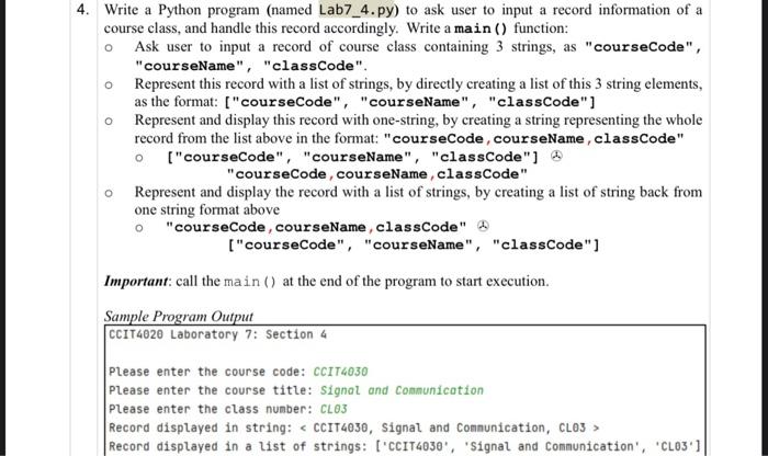 Solved Write a Python program (named Lab7_4.py) to ask user | Chegg.com