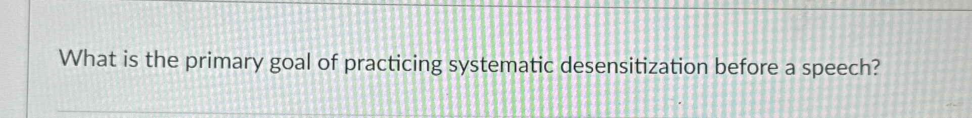 Solved What is the primary goal of practicing systematic | Chegg.com