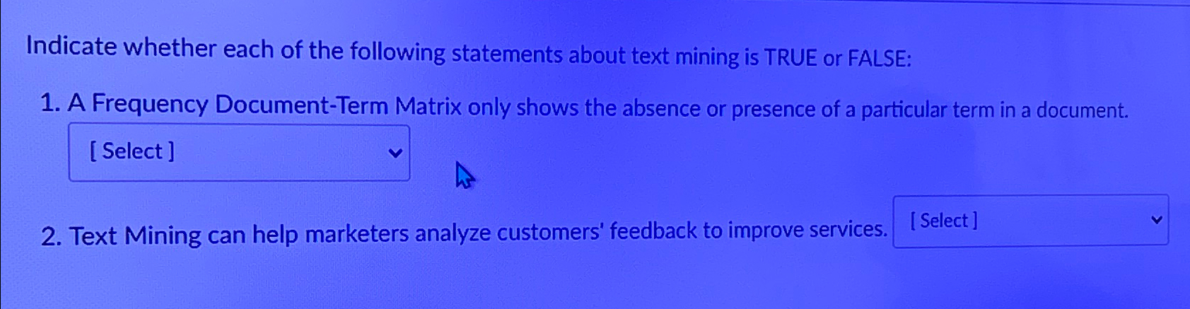 Solved Indicate whether each of the following statements | Chegg.com