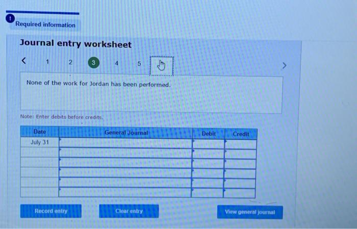 Required information Exercise 3-20A (Algo) Recording | Chegg.com