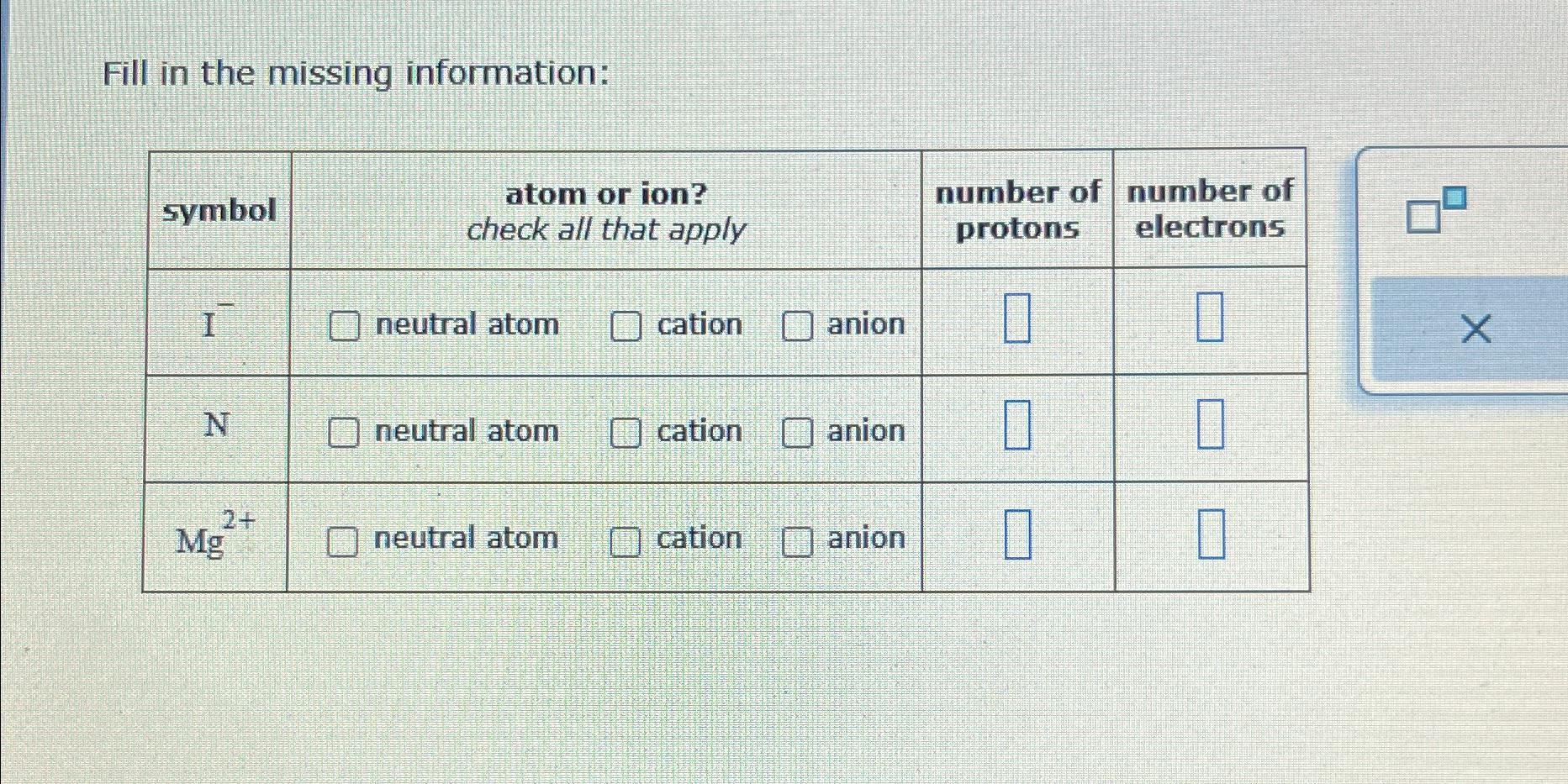 Solved Fill in the missing | Chegg.com