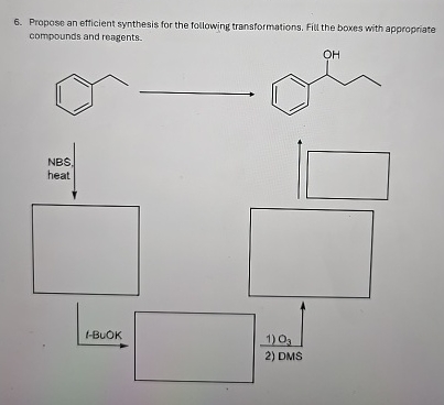Solved Propose an efficient synthesis for the following | Chegg.com