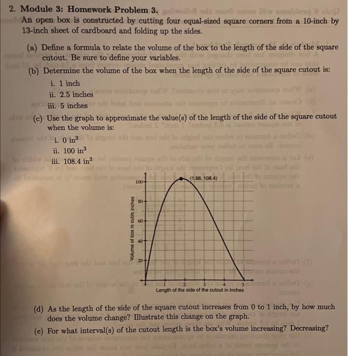 Solved Module 3 Homework Problem 3 An Open Box Is