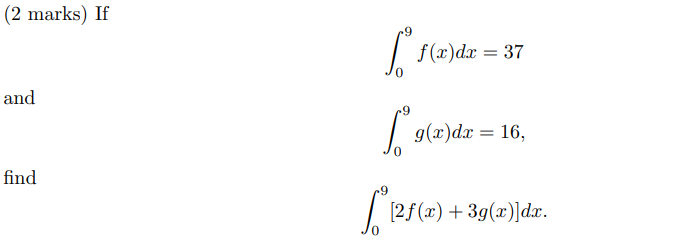 Solved (2 ﻿marks) | Chegg.com