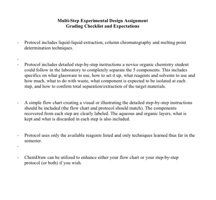 Multi-Step Experimental Design Assignment Suppose you | Chegg.com