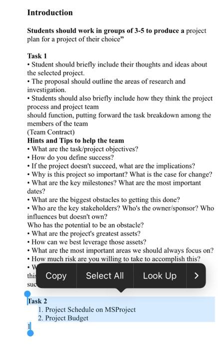 Solved Introduction Students should work in groups of 3-5 to | Chegg.com