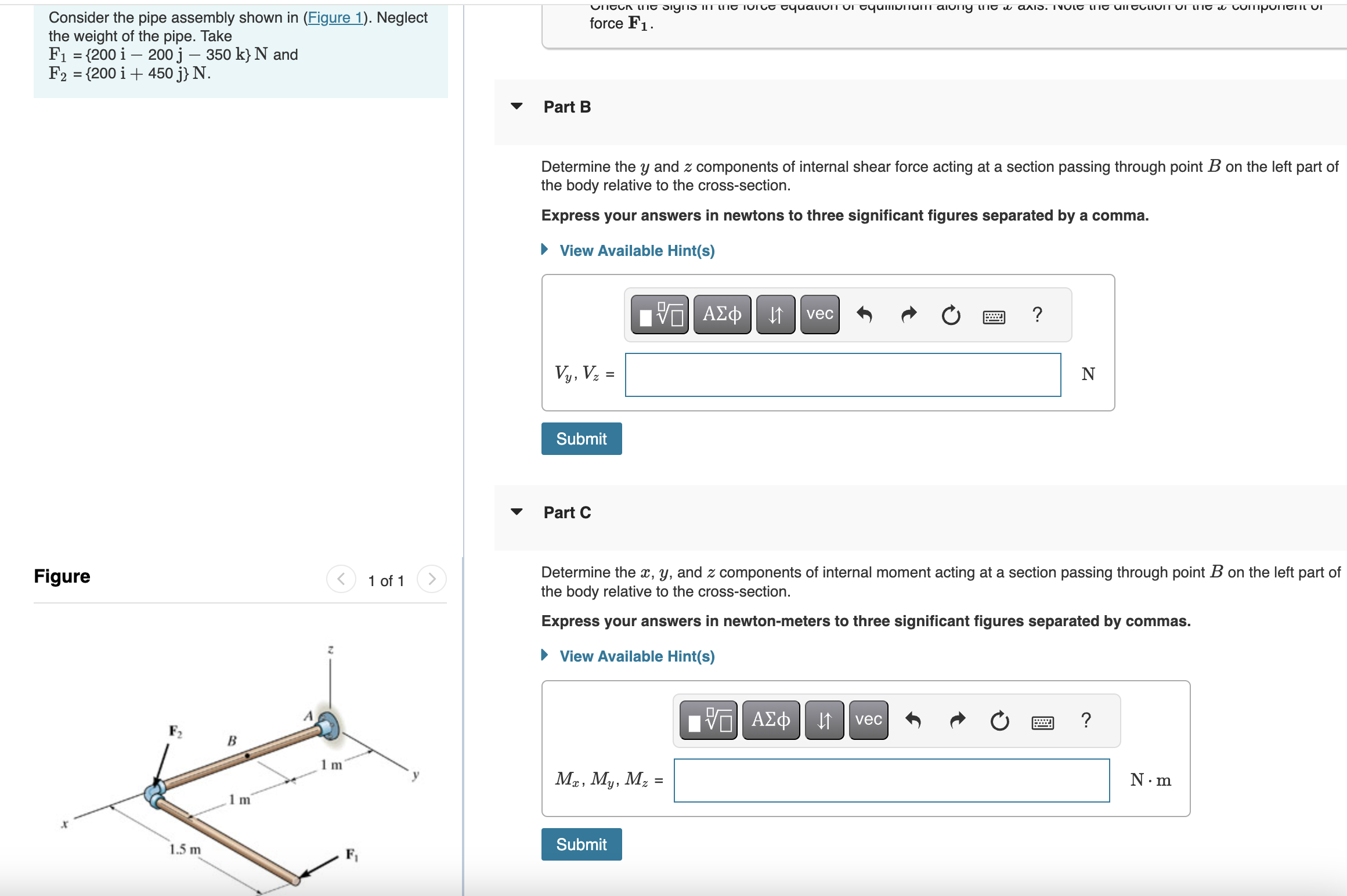 Solved Consider the pipe assembly shown in (Figure 1). | Chegg.com