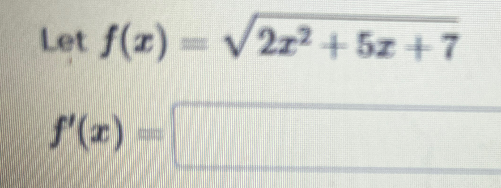 Solved Let F X 2x2 5x 72f X
