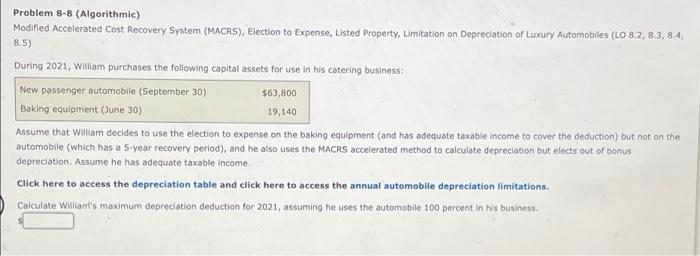 Solved Problem 8-8 (Algorithmic) Modified Accelerated Cost | Chegg.com Solved Problem 8-8 (Algorithmic) Modified Accelerated Cost | Chegg.com
