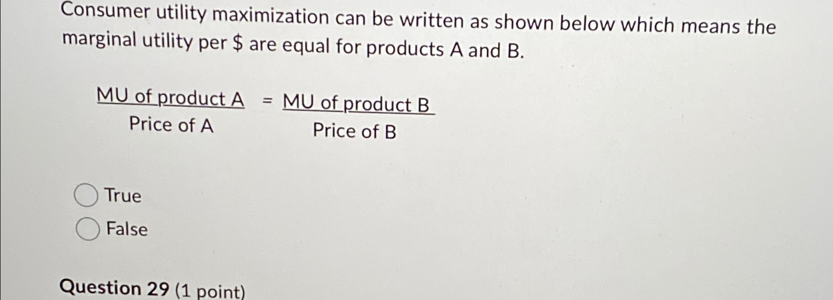 Solved Consumer utility maximization can be written as shown | Chegg.com