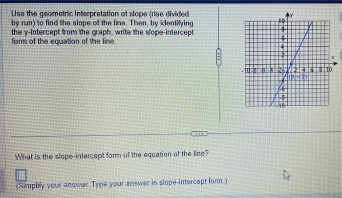 Solved Use the geometric interpretation of slope (rise | Chegg.com