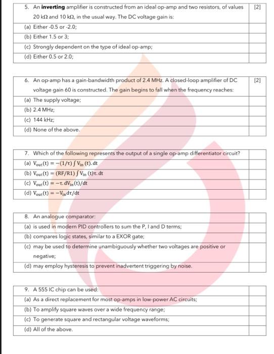 Solved Question 1: Multiple choice questions. Please select | Chegg.com