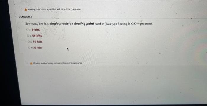 Solved How many bits in a single-precision floating-point | Chegg.com