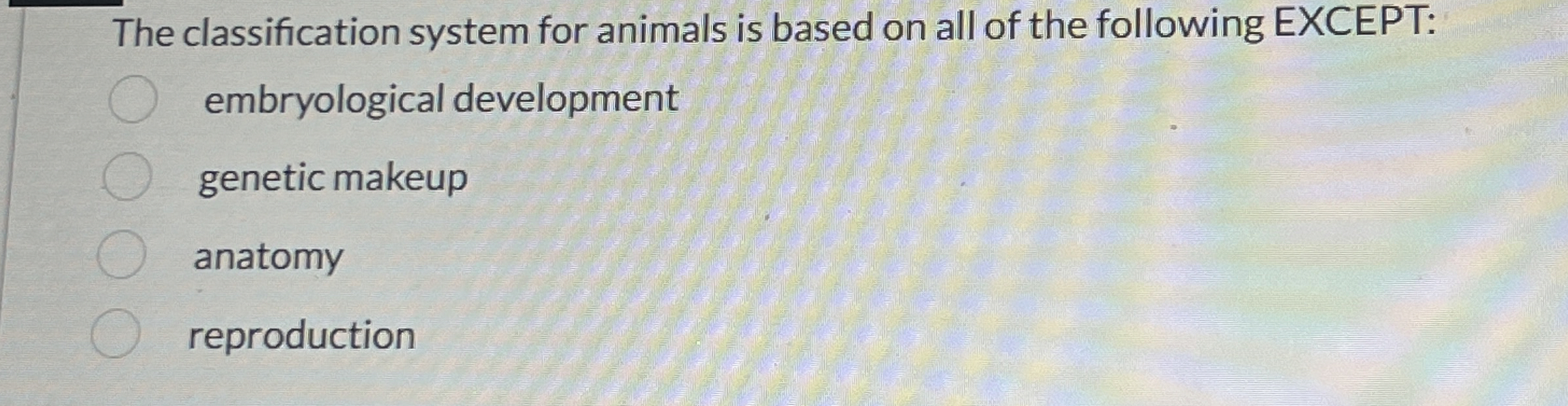 High Quality SOLUTION The classification system for animals is based on all | Chegg.com
