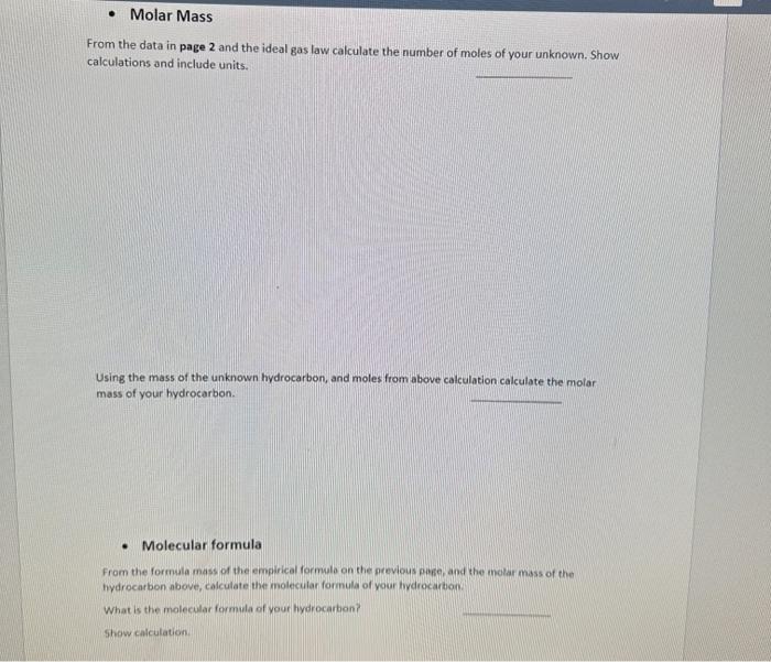 You have a clear liquid substance of unknown formula, | Chegg.com