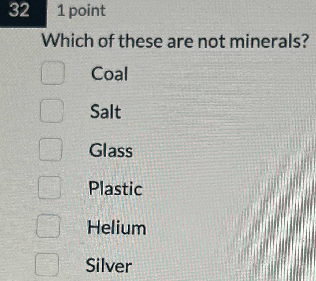 Solved 321 ﻿pointWhich of these are not | Chegg.com