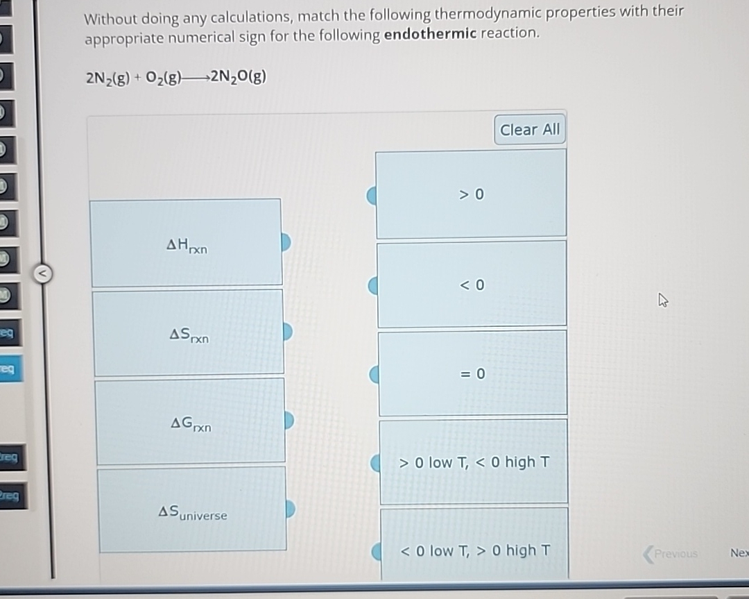 Solved Without doing any calculations, match the following | Chegg.com