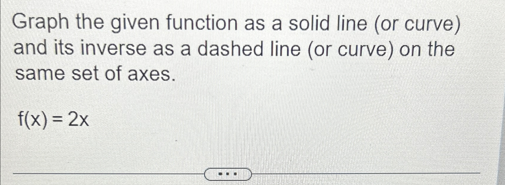 Solved Graph the given function as a solid line (or curve) | Chegg.com