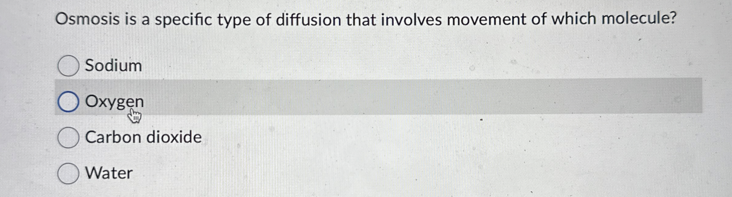 Solved Osmosis is a specific type of diffusion that involves | Chegg.com