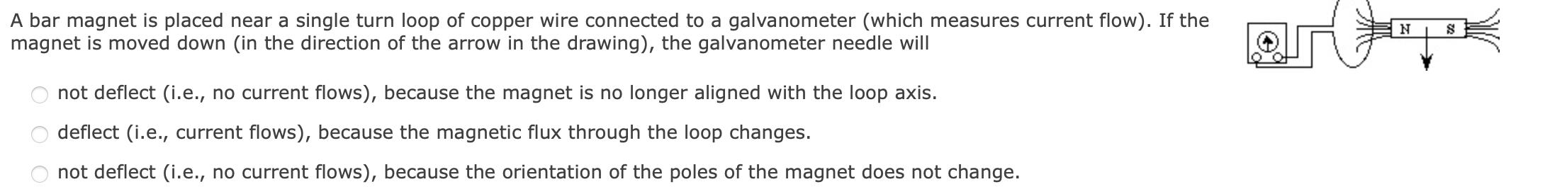 Solved A bar magnet is placed near a single turn loop of | Chegg.com