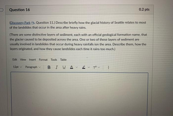 Solved (Discovery Park 9 , Question 11.) Describe briefly | Chegg.com