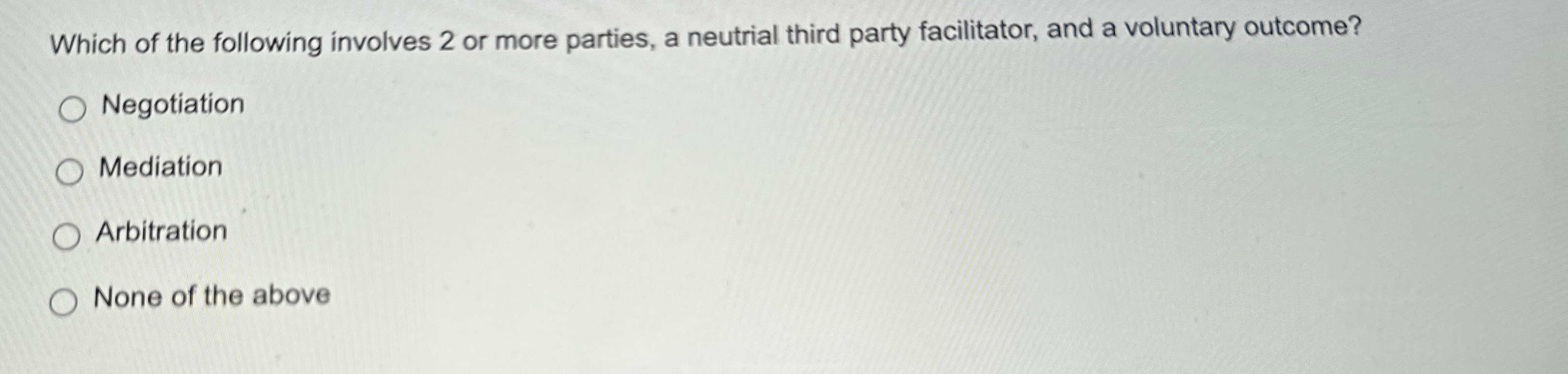 Solved Which of the following involves 2 ﻿or more parties, a | Chegg.com