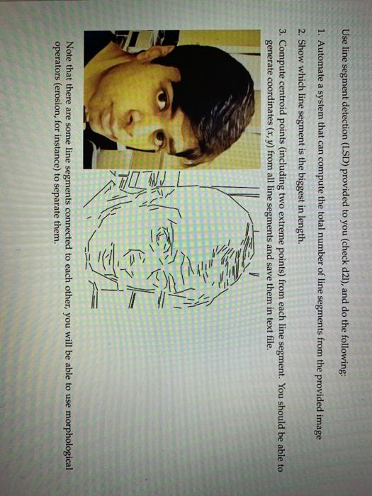 Use line segment detection (LSD) provided to you | Chegg.com