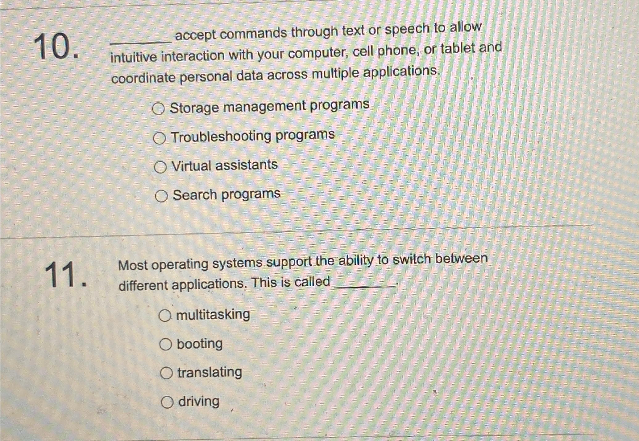 Solved accept commands through text or speech to allow | Chegg.com