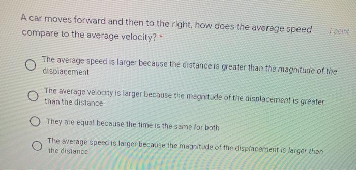 Solved A car moves forward and then to the right, how does | Chegg.com