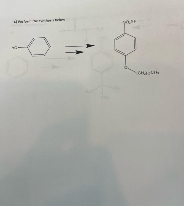 Solved C) Perform the synthesis below | Chegg.com