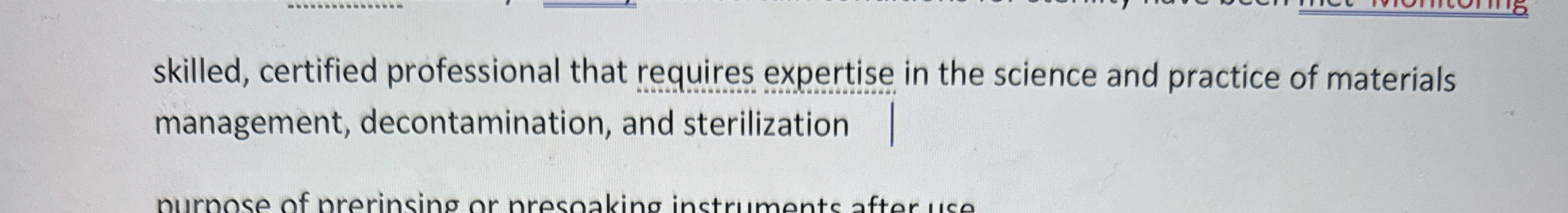 Solved skilled, certified professional that requires | Chegg.com