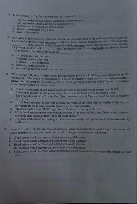 Solved PART I: MULTIPLE CHOICE - Choose the letter of the | Chegg.com