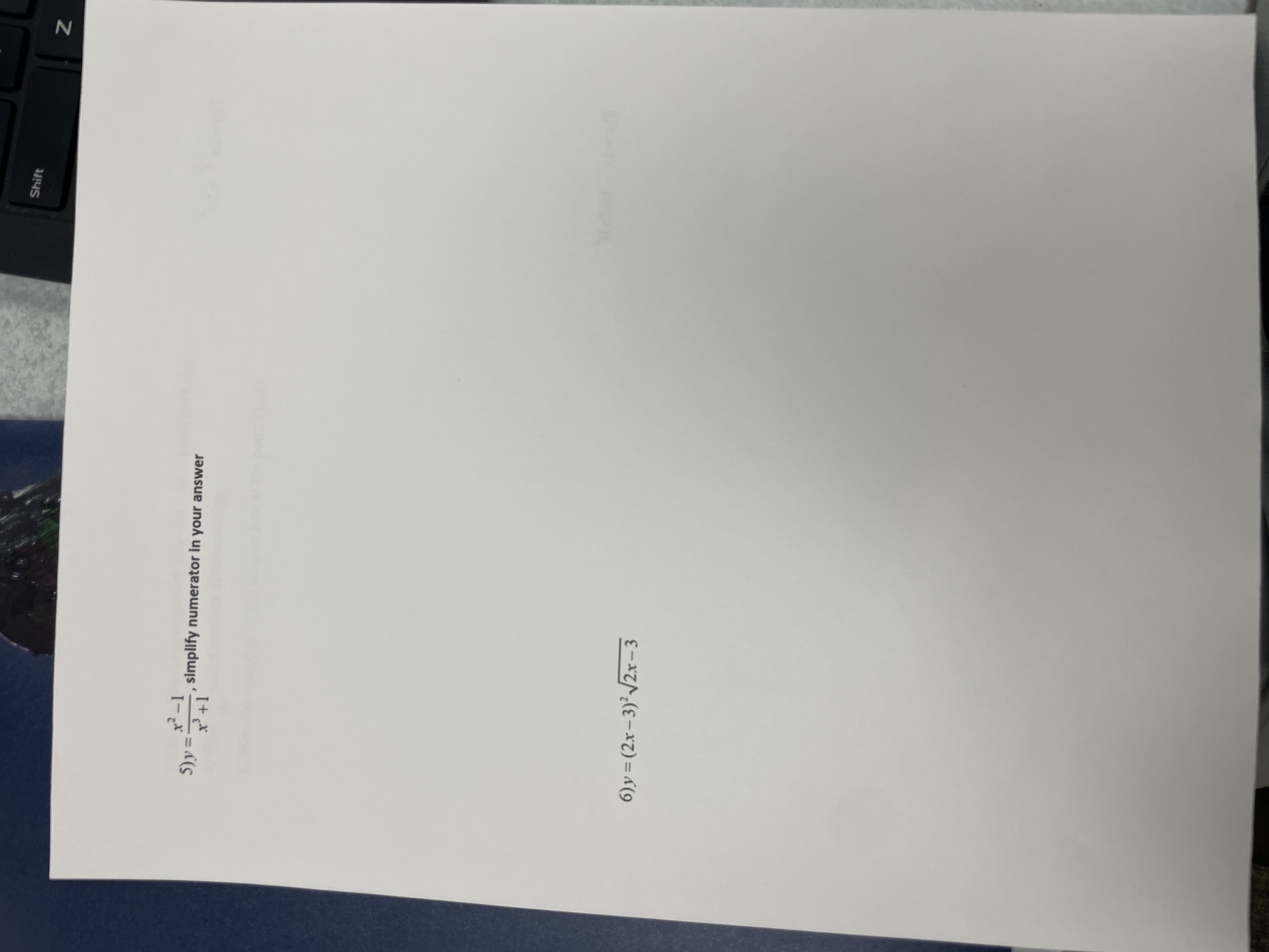 Solved find the first derivative for each in the form of | Chegg.com