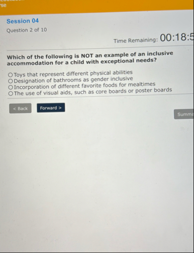 Solved Session 04Question 2 ﻿of 10Time Remaining: | Chegg.com