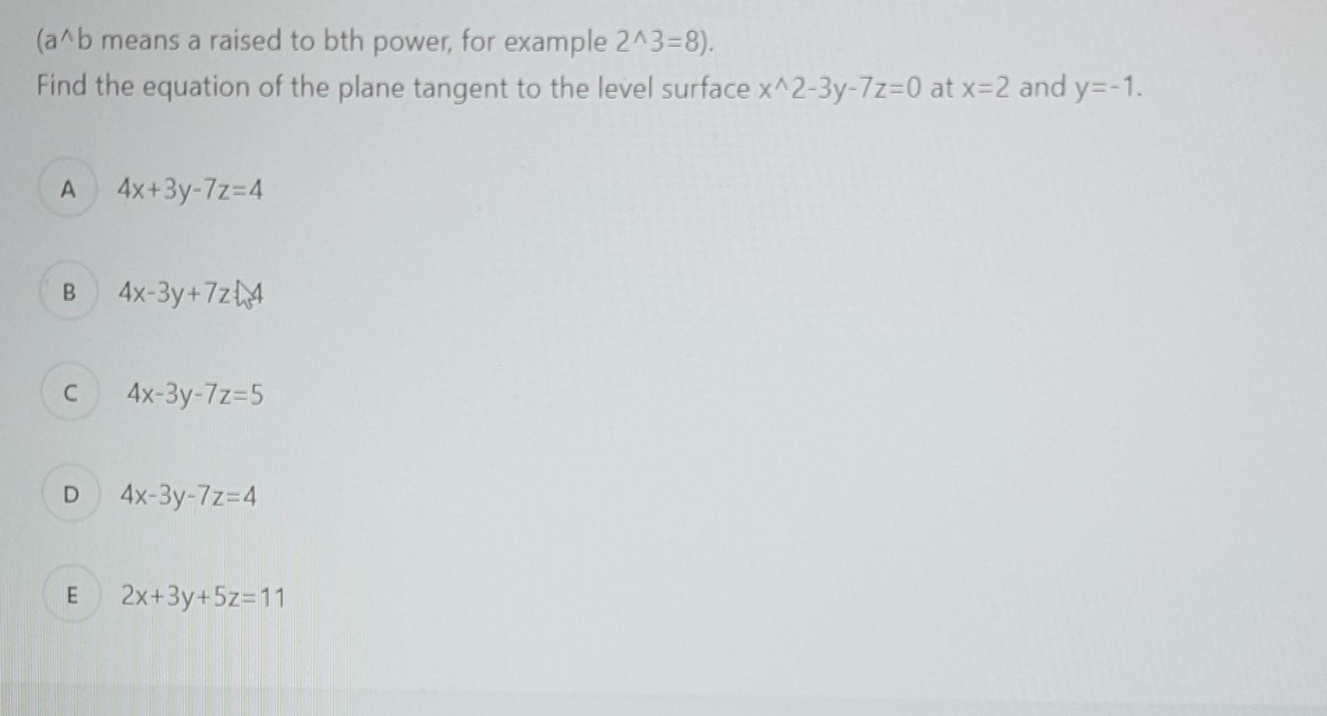 Solved (a∧b means a raised to bth power, for example 2∧3=8). | Chegg.com