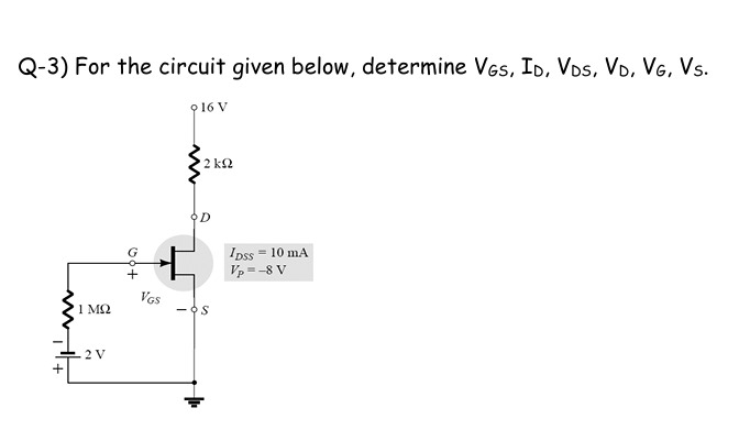 Solved Q-3) ﻿For the circuit given below, determine | Chegg.com