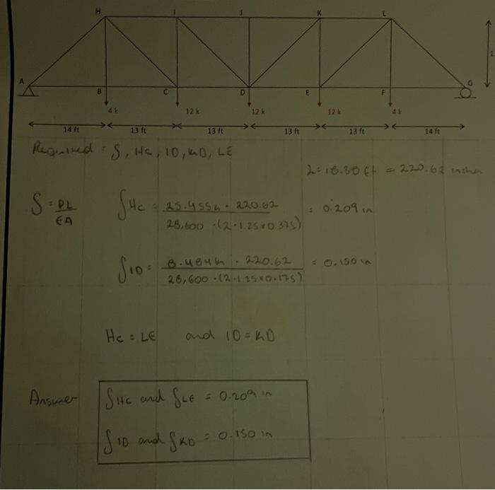 DETERMINE DIAGONAL MEMBER CAPACITY BASED ON NET | Chegg.com