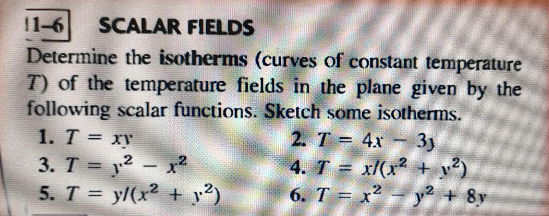 Solved Determine the isotherms (curves of constant | Chegg.com