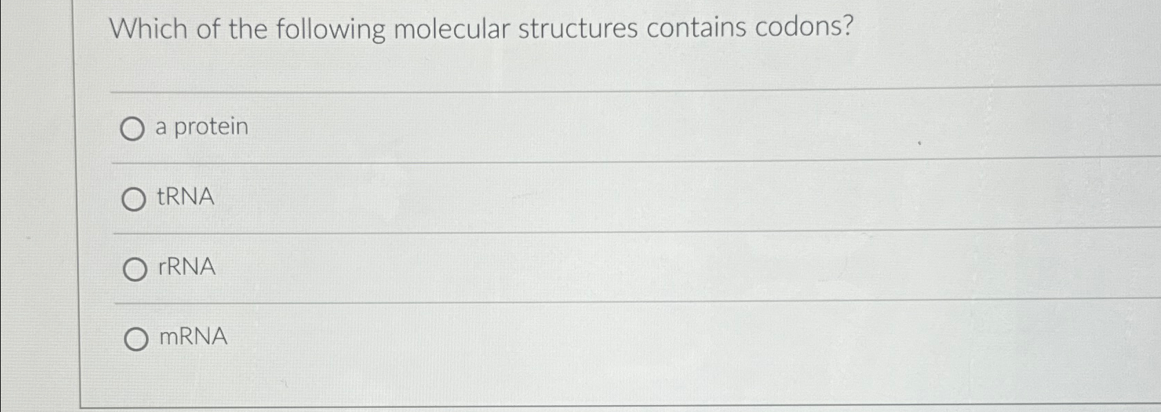 Solved Which of the following molecular structures contains | Chegg.com