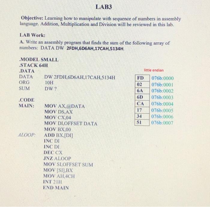 Solved Objective: Learning how to manipulate with sequence | Chegg.com