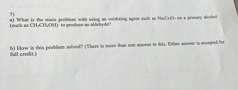 Solved 7) a) What is the main problem with using an | Chegg.com