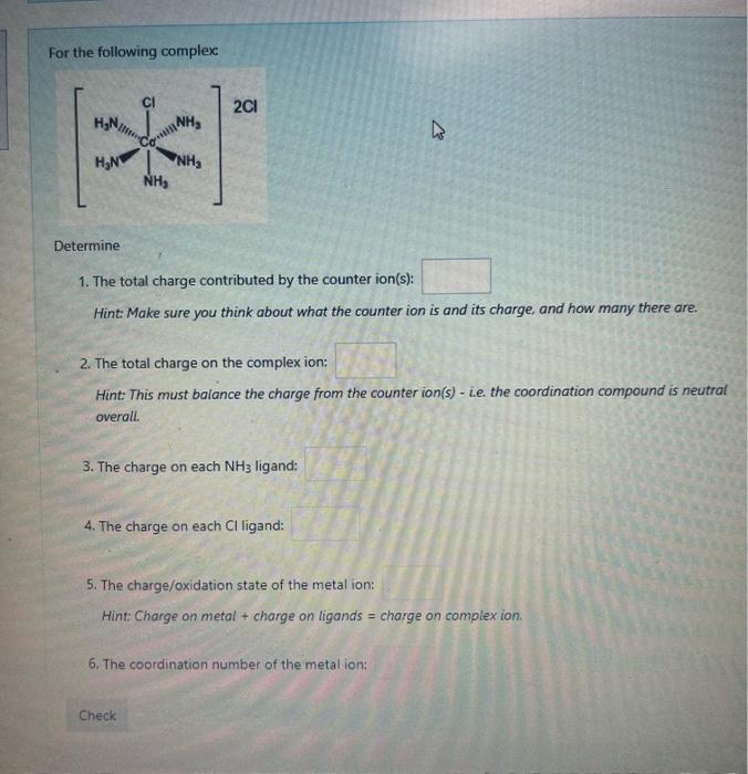 Solved For the following complex Determine 1. The total | Chegg.com