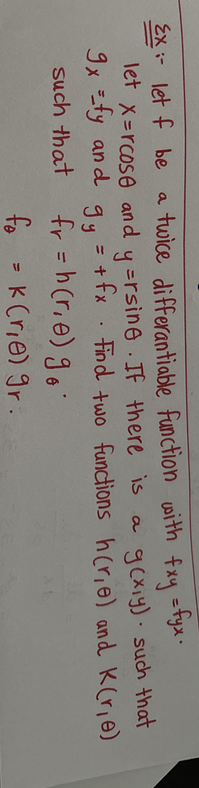 Solved Ex:- ﻿let f ﻿be a twice differantiable function with | Chegg.com