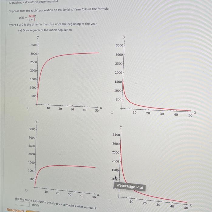 Solved A graphing calculator is recommended. Suppose that | Chegg.com